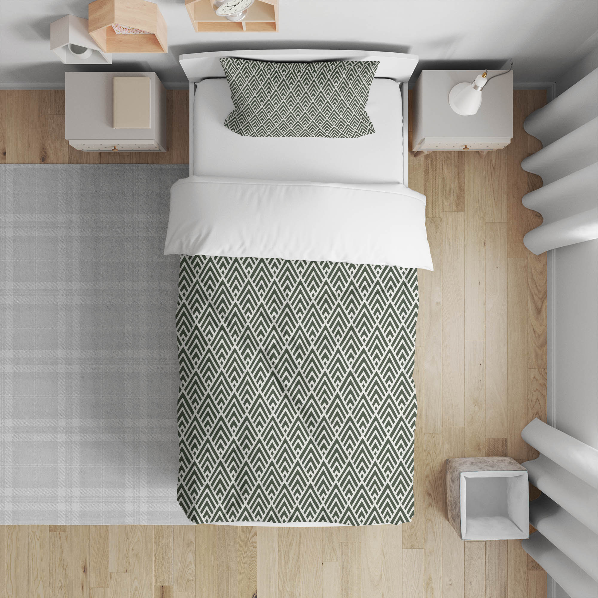 Christopher's Corner Chevron Spike Comforter Set | Wayfair