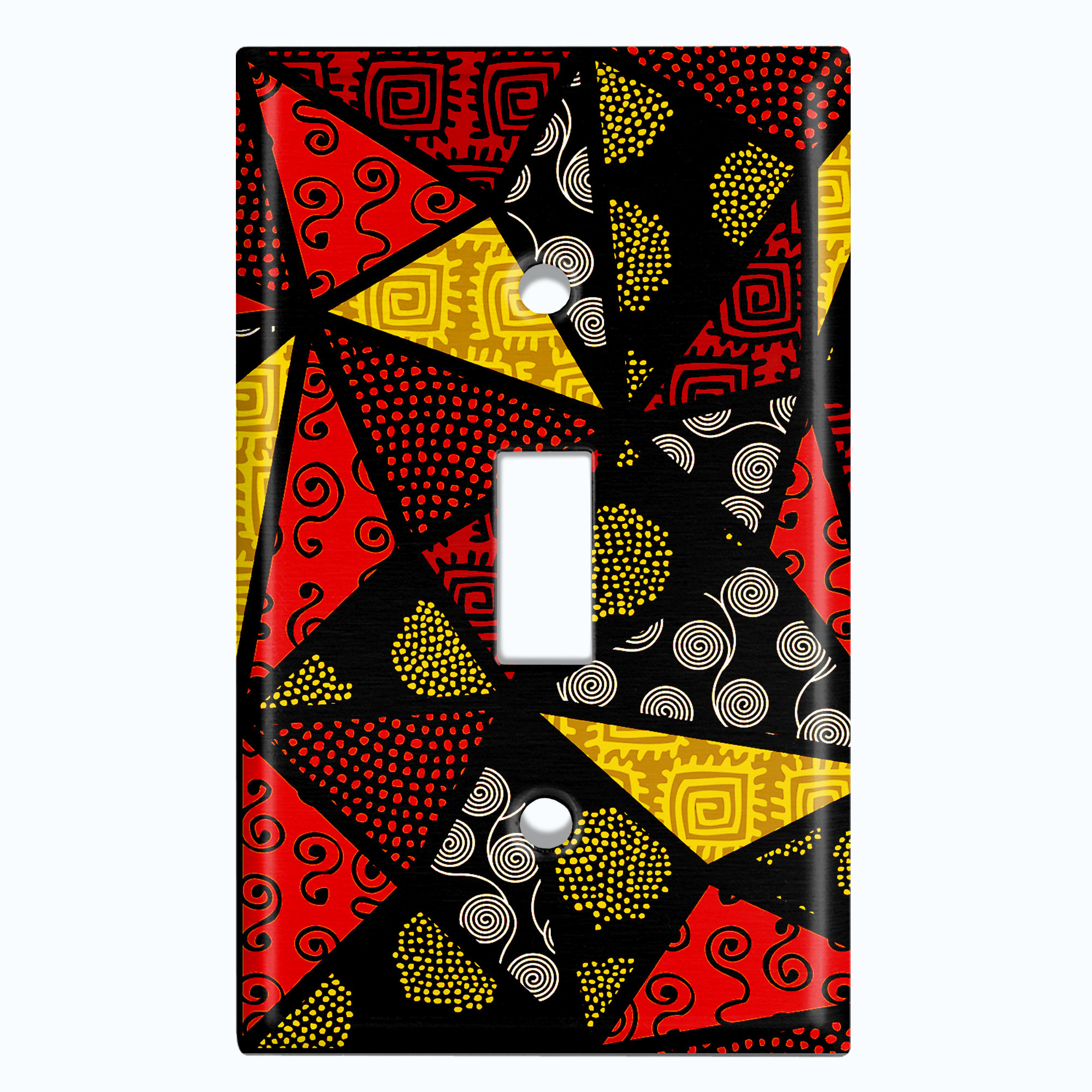 WorldAcc Safari Pattern African Tribal Stained Glass Triangular 1-Gang ...