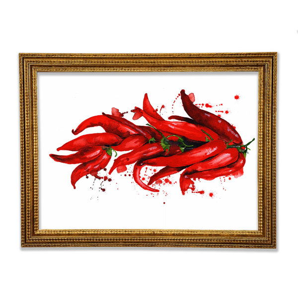 Rosalind Wheeler Bunch Of Chilis - Single Picture Frame Art Prints ...