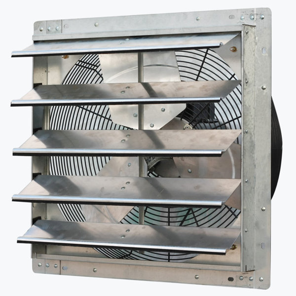 iLIVING ILG8SF20V- 20" Wall Mounted Exhaust Fan - Automatic Shutter ...