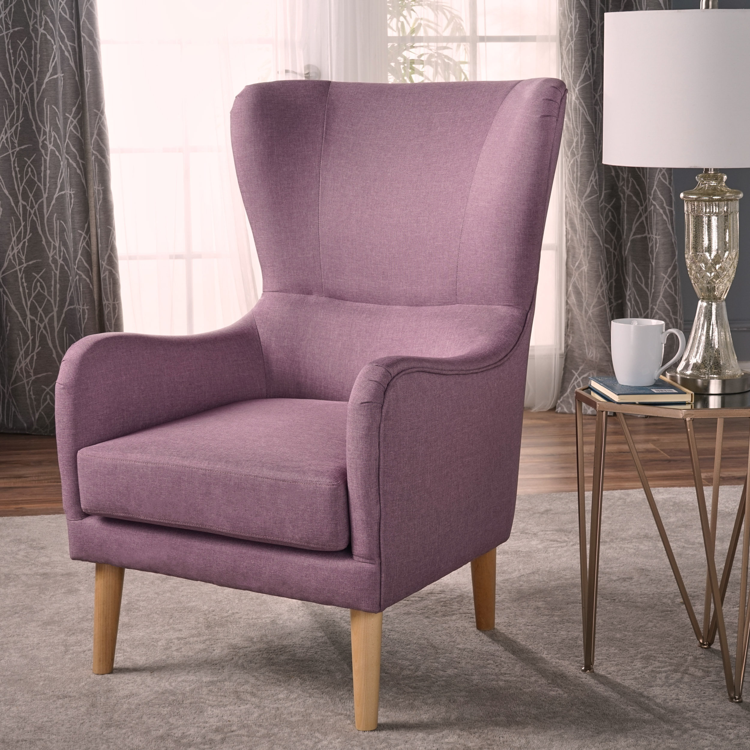 Wrought Studio™ Preusser 68.58Cm Wide Polyester Wingback Chair ...