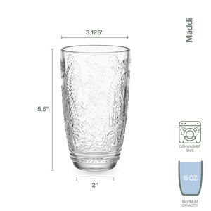 Fitz and Floyd Maddie Highball Glasses & Reviews | Wayfair