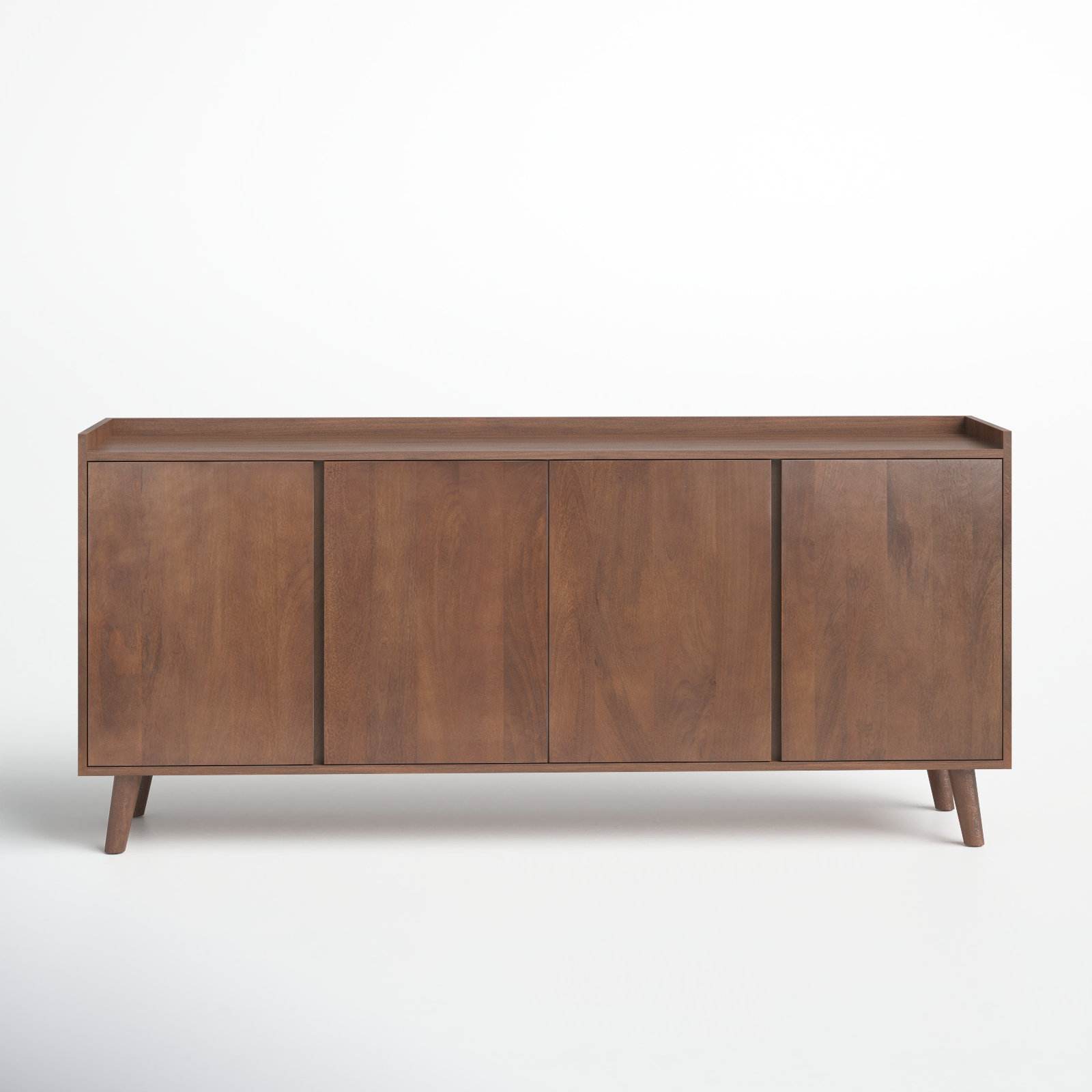 AllModern Claud 70.75L X 16W X 32H Medium Brown Wood 4 Door Tray Top ...