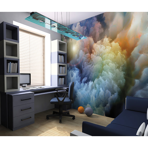 Wrought Studio™ Muskingum Clouds 8' x 118" 6 Piece Wall Mural Set ...