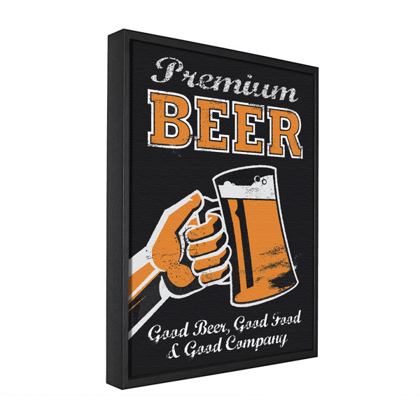 Happy Larry Beer Time 4 - Single Picture Frame Art Prints on Canvas ...