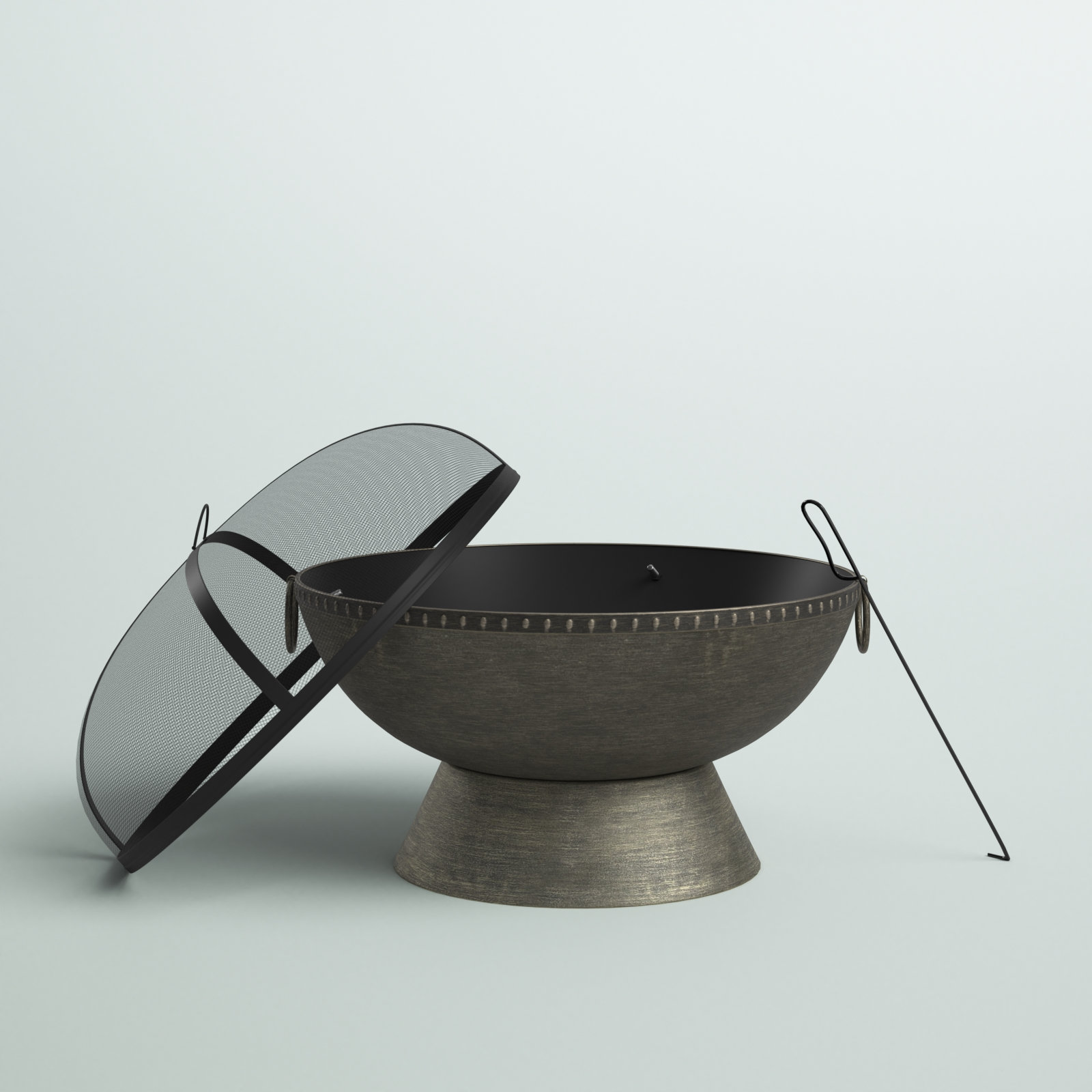 Trent Austin Design Foyer d'extérieur au bois en acier Lizete - Wayfair ...