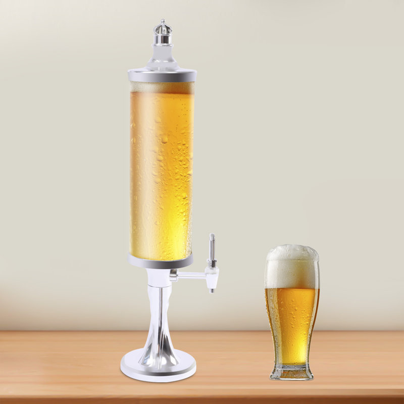 Prep & Savour Brinisha 3L Clear Beer Tower Beverage Dispenser with LED ...