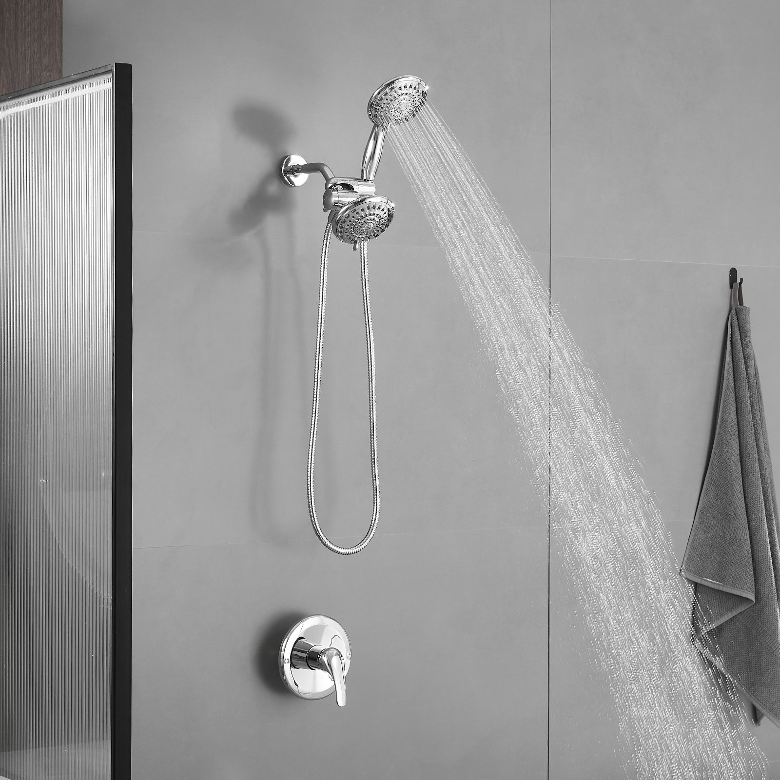 Greenspring 6-Spray 2-In-1 Rain Shower System With Handheld (1.8 GPM ...