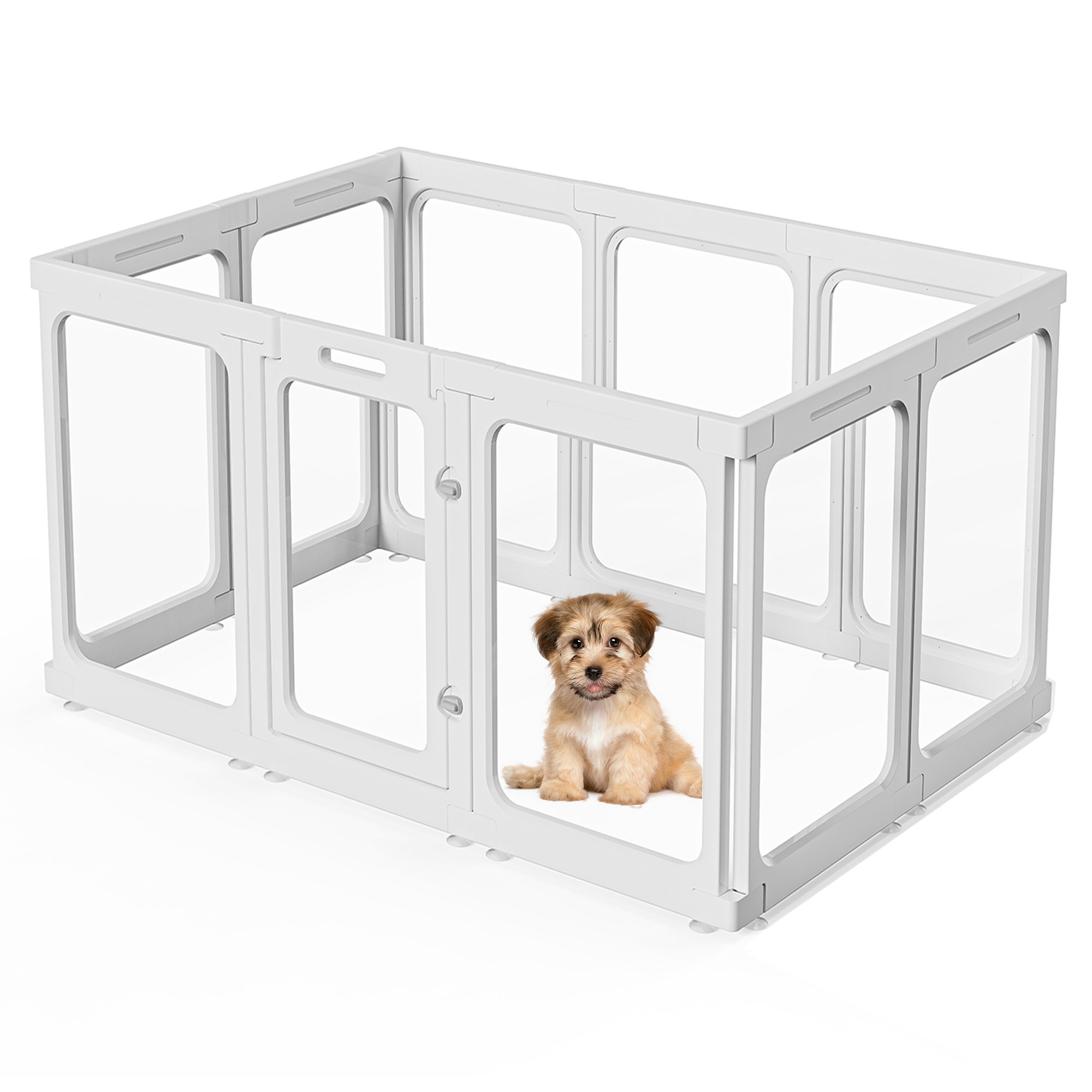 Tucker Murphy Pet™ Clear Acrylic Dog Playpen With Door, For Puppy Cat ...