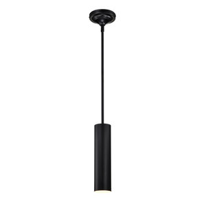 Ebern Designs 1-light Matte Black Modern Mini Pendant Light With ...
