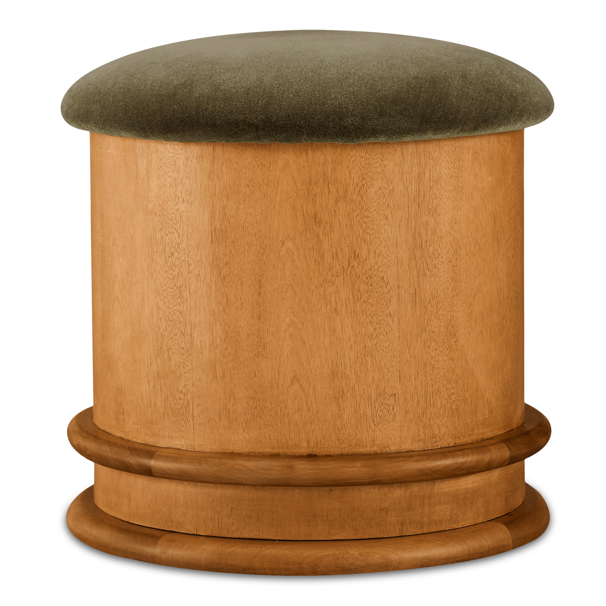 Ebern Designs Piccolo Storage Stool Olive | Wayfair