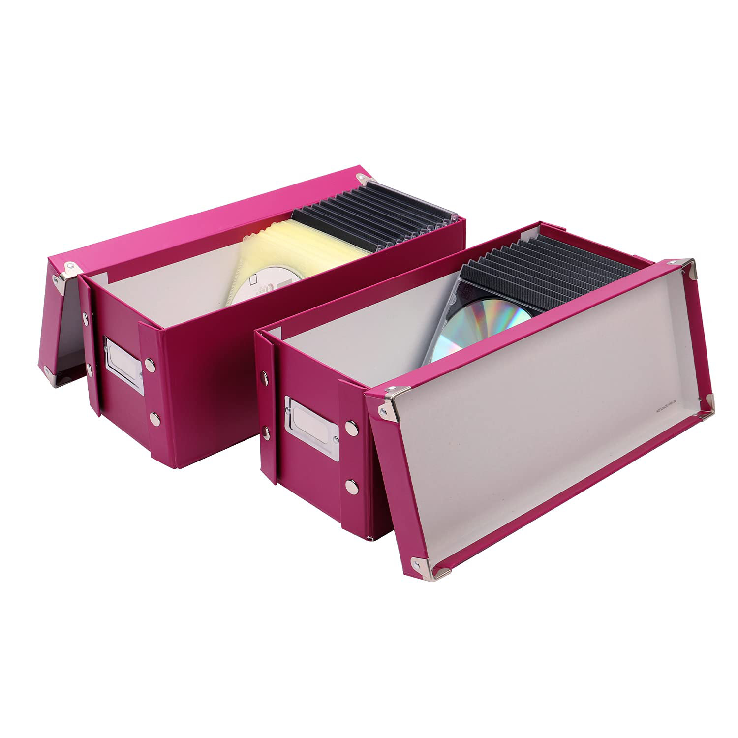 Ebern Designs CD Storage Box - Pack Of 1/2 - Durable Disc Holder With ...