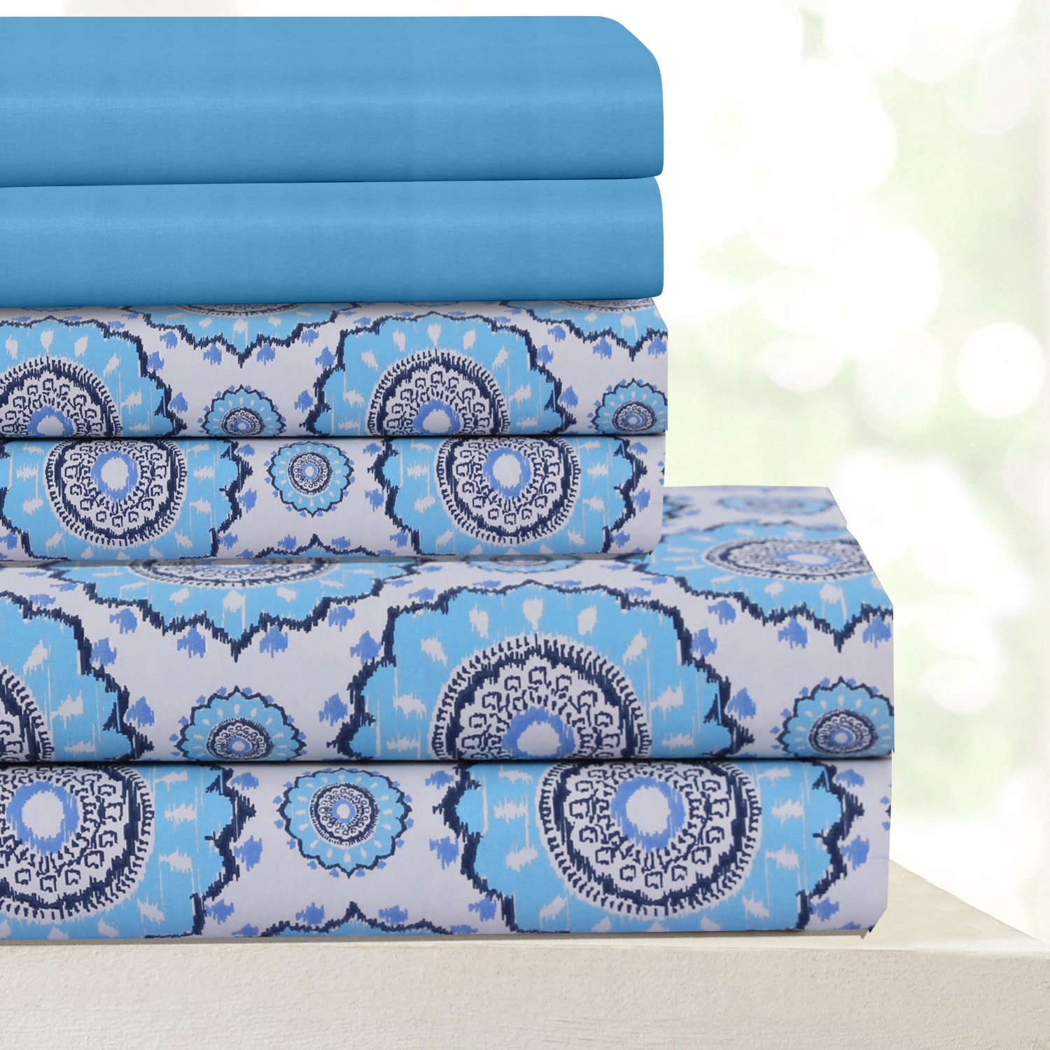 Home Sweet Home Dreams 400 Thread Count Blue Diamond Cotton Quality ...