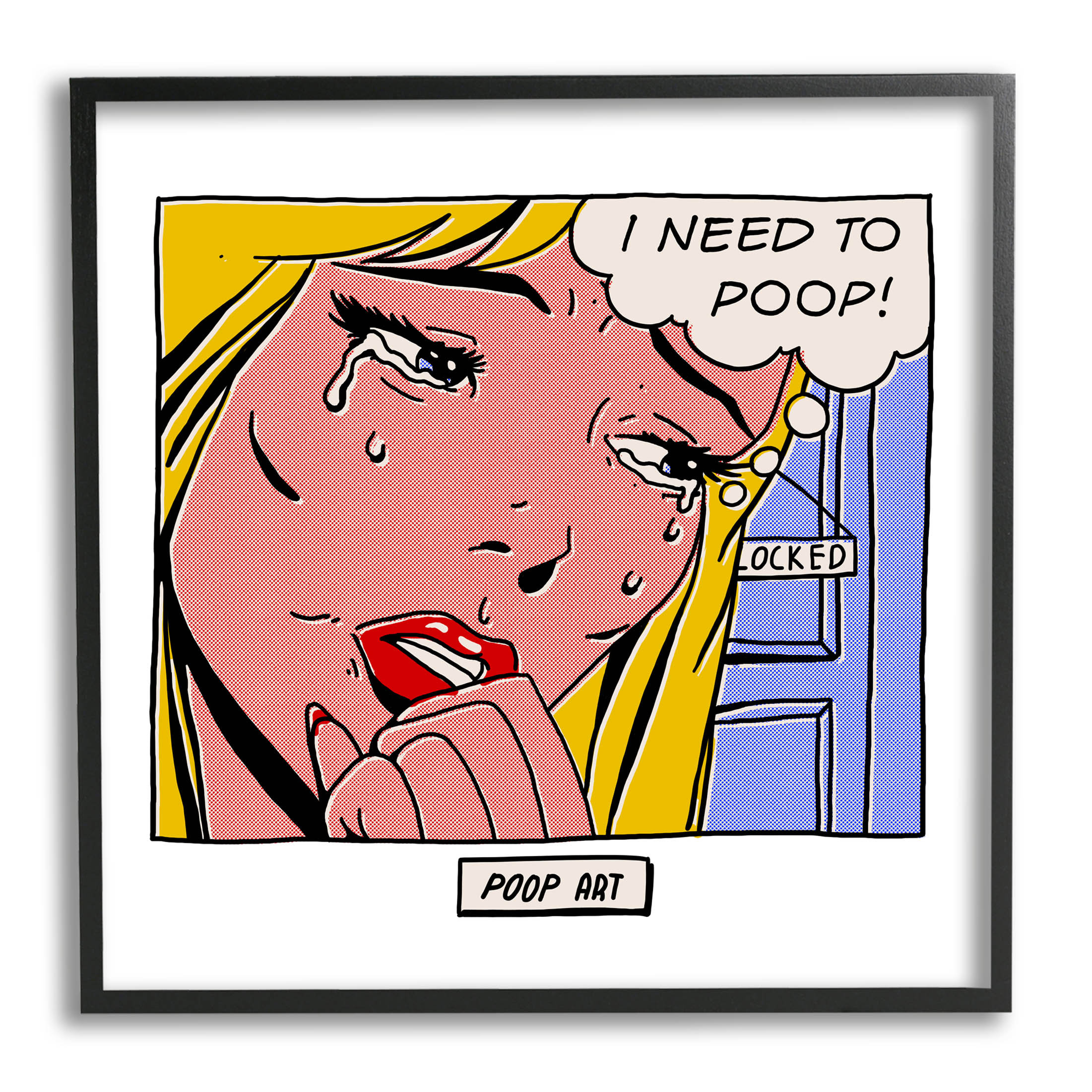 Stupell Industries Need To Poop Classic Comic Giclee Art By Matheus ...
