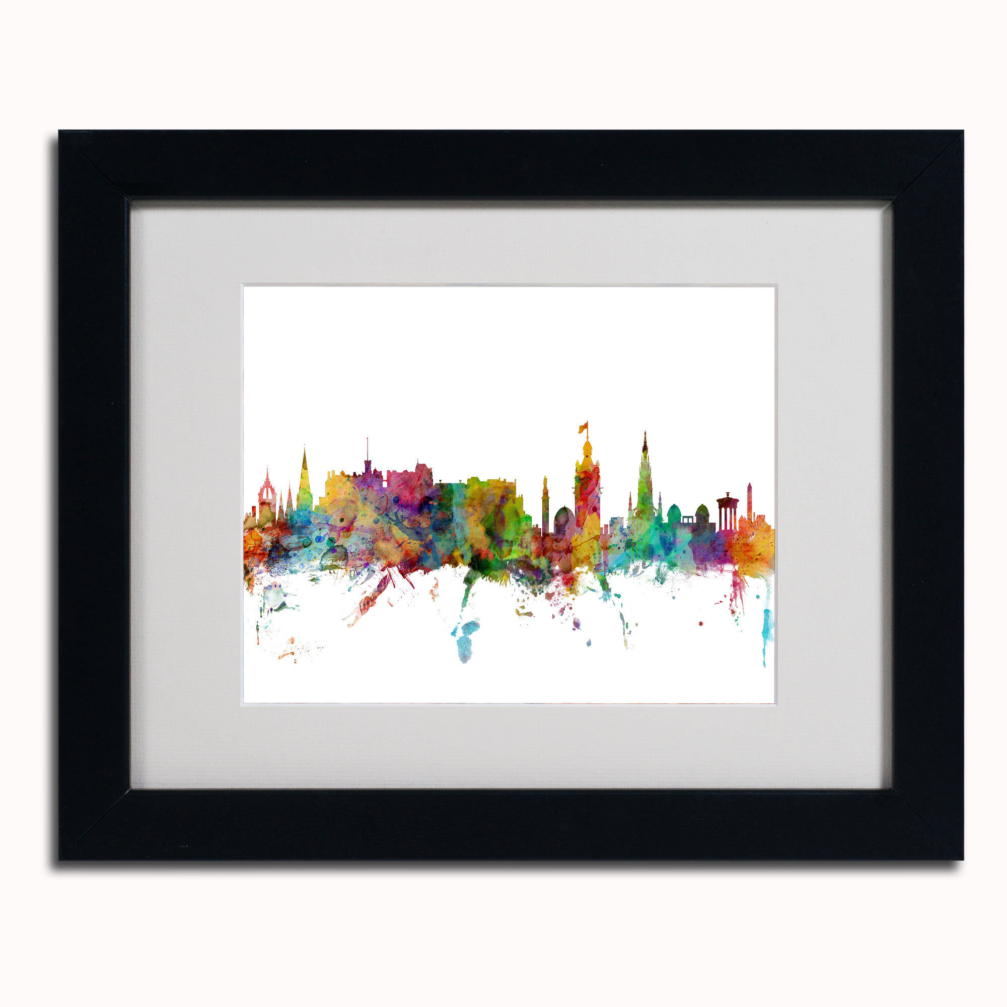 Hokku Designs Tyisha 'Edinburgh Scotland Skyline II' by Michael ...