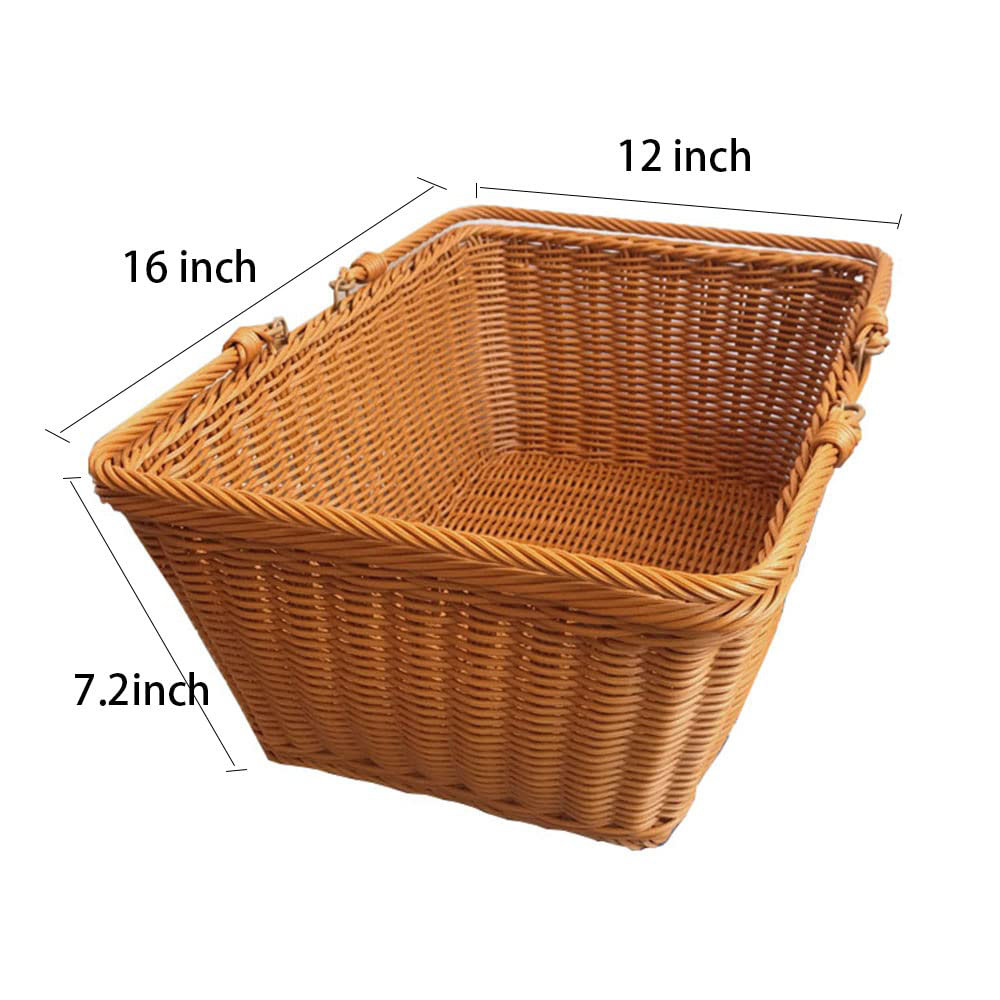 Ophelia & Co. 16"Poly Wicker Storage Baskets,Handmade Woven Basket ...