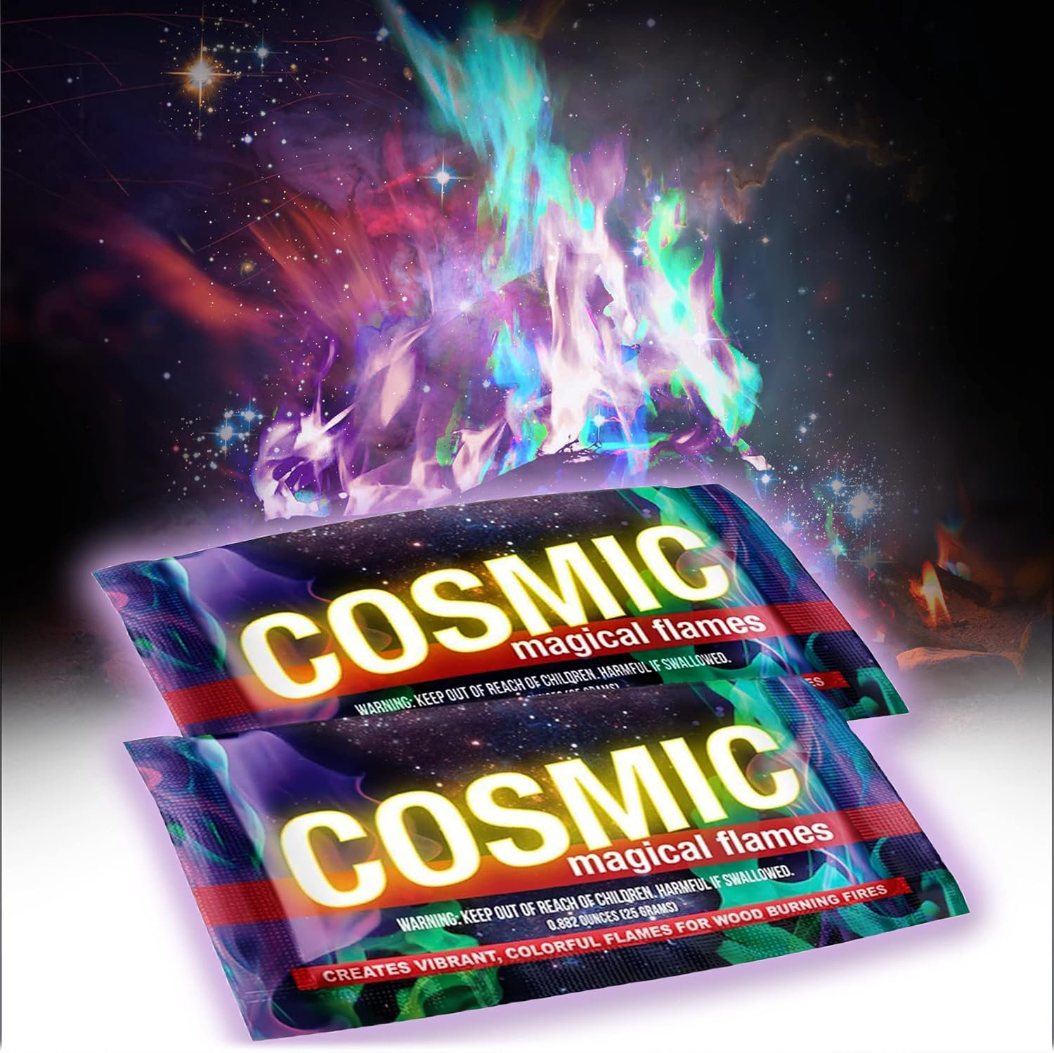 INKEDZ Magical Flames Cosmic Fire Color Packets - 12-Pack Colorful Fire ...