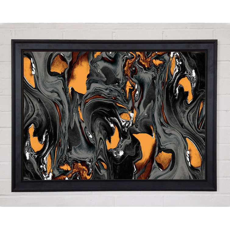 Canora Grey Molten Lava Pattern - Single Picture Frame Art Prints ...