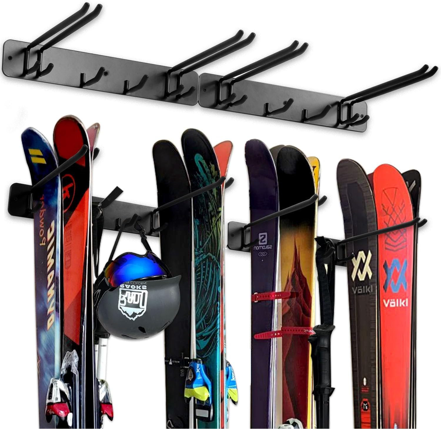 WFX Utility™ Wall Mount Ski Storage Rack,Garage Snowboard Storage ...