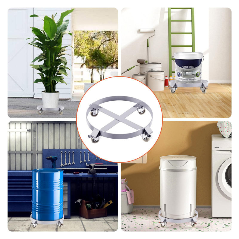 babevy 55 Gallon Drum Dolly,Dolly Heavy Duty Steel 1000 Pound Drum ...