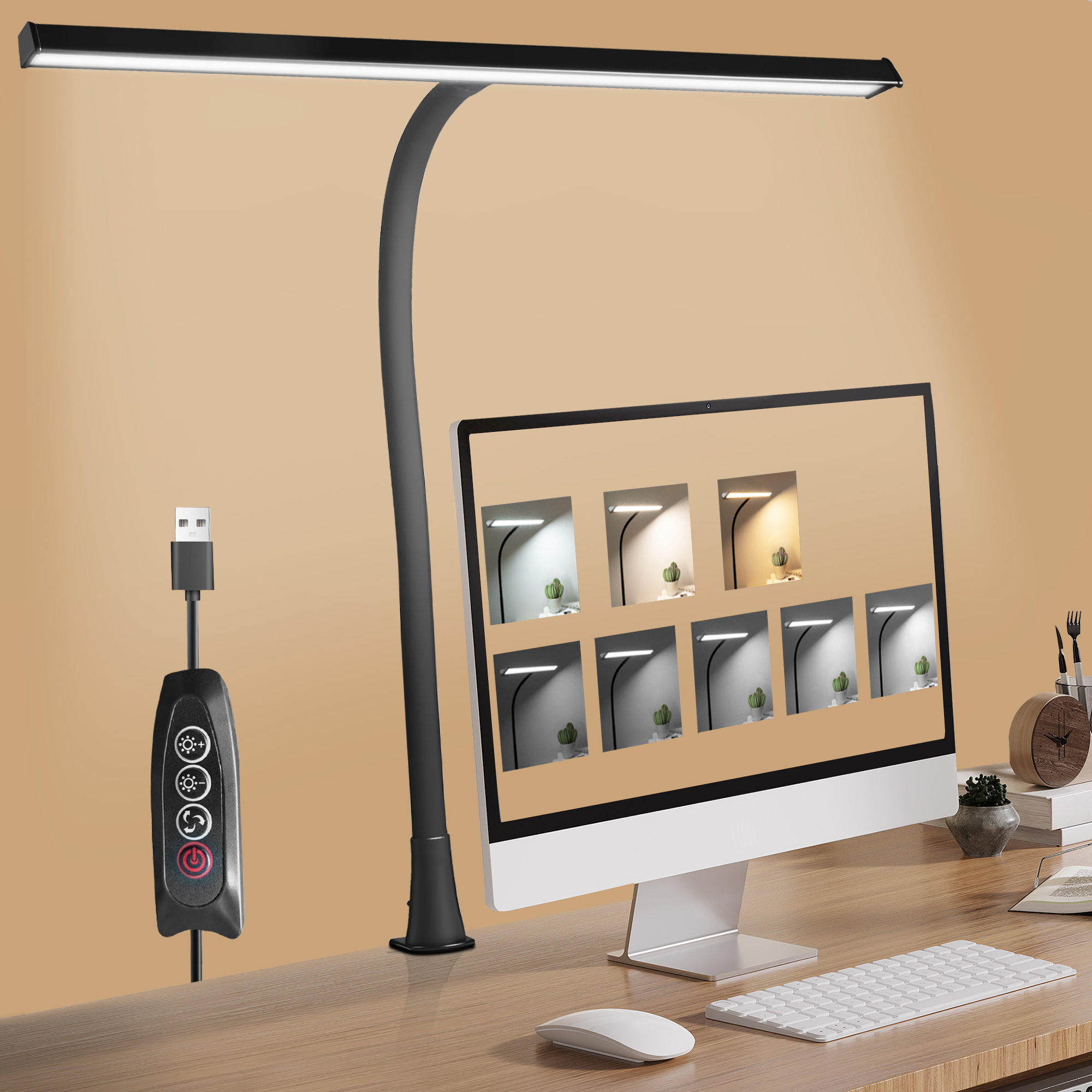 Wrought Studio 20W Led Desk Lamps For Home Office Eye-Caring Desk Lamp ...