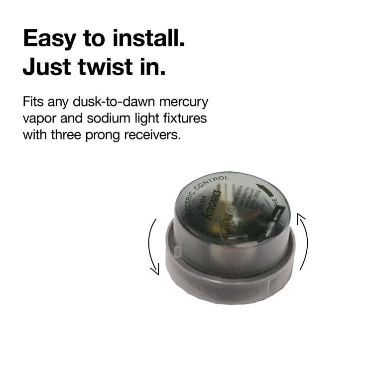 Atron Automatic Photo Control Twist Lock-3 Prong - Wayfair Canada