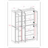 Hokku Designs Bryann Palace Imports 100% Solid Wood Pantry China ...