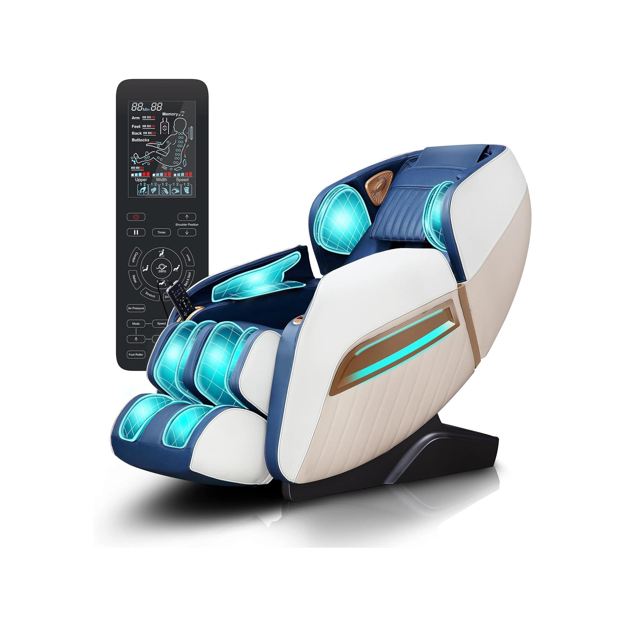 Inbox Zero 2024 Full Body Massage Chair With Zero Gravity Body Scan ...
