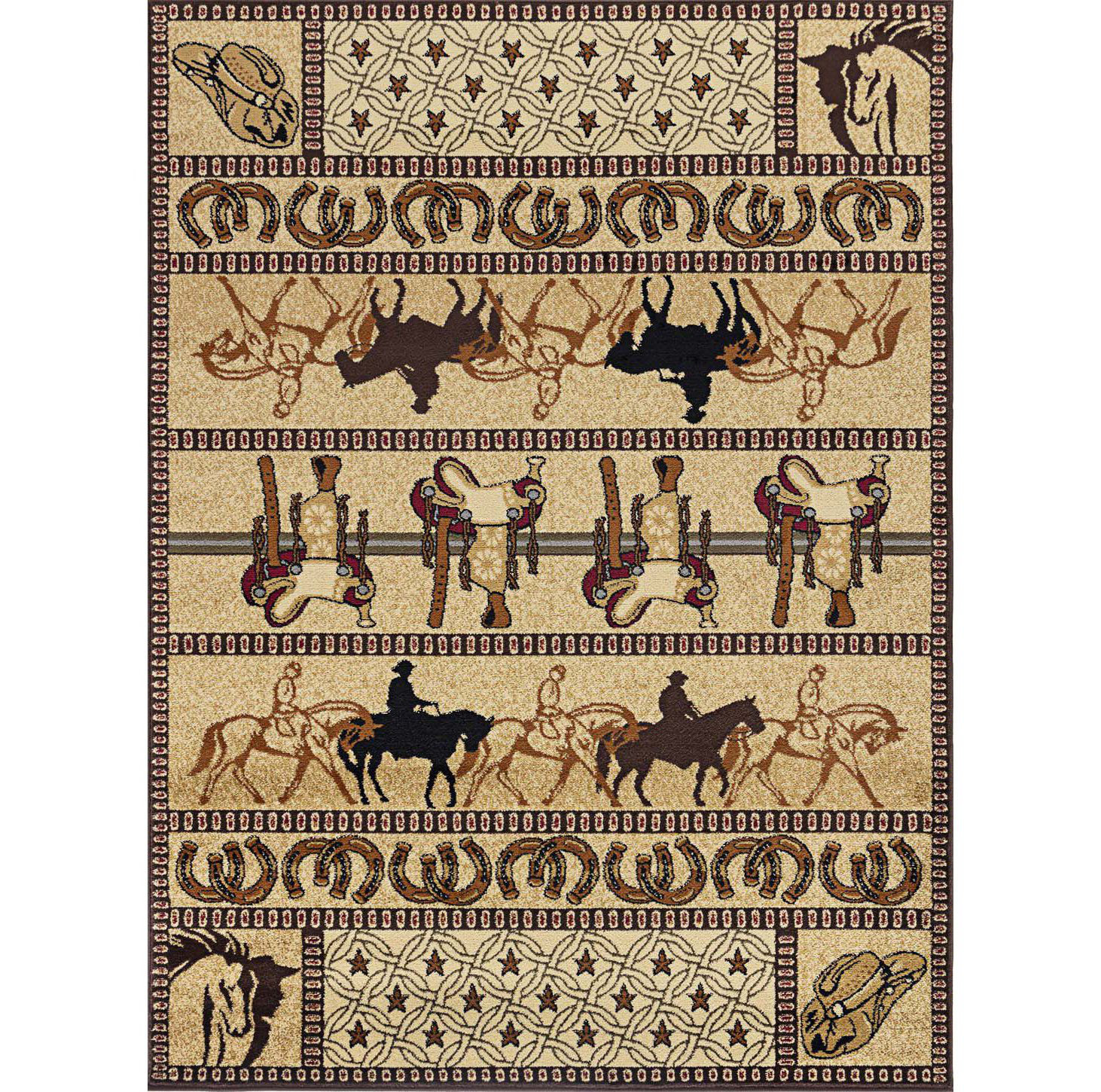 Loon Peak® Southwest Area Rug, "Iconic Symbols Of The West" Patterned ...