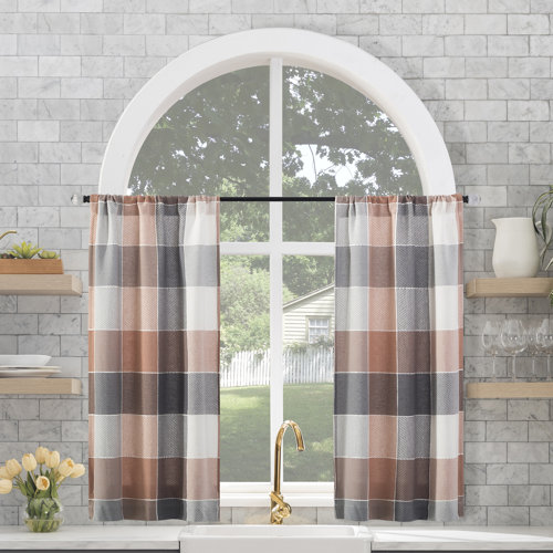 White Valances & Kitchen Curtains You'll Love | Wayfair