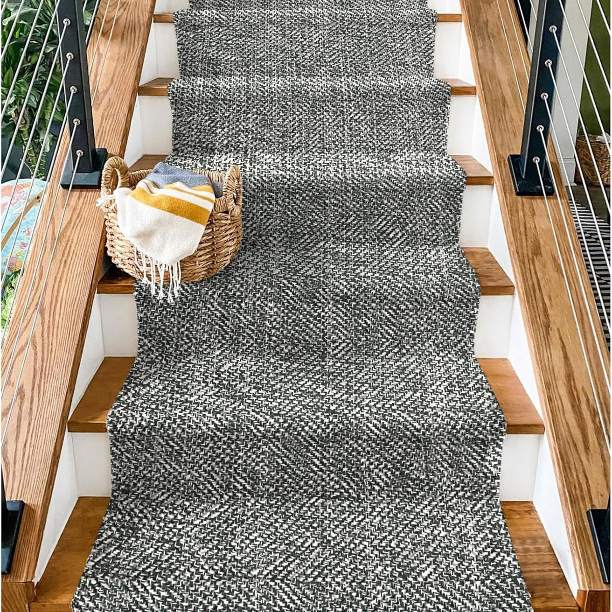 Latitude Run® Bathroom Runner, Farmhouse Entryway Rug, Low-Profile ...
