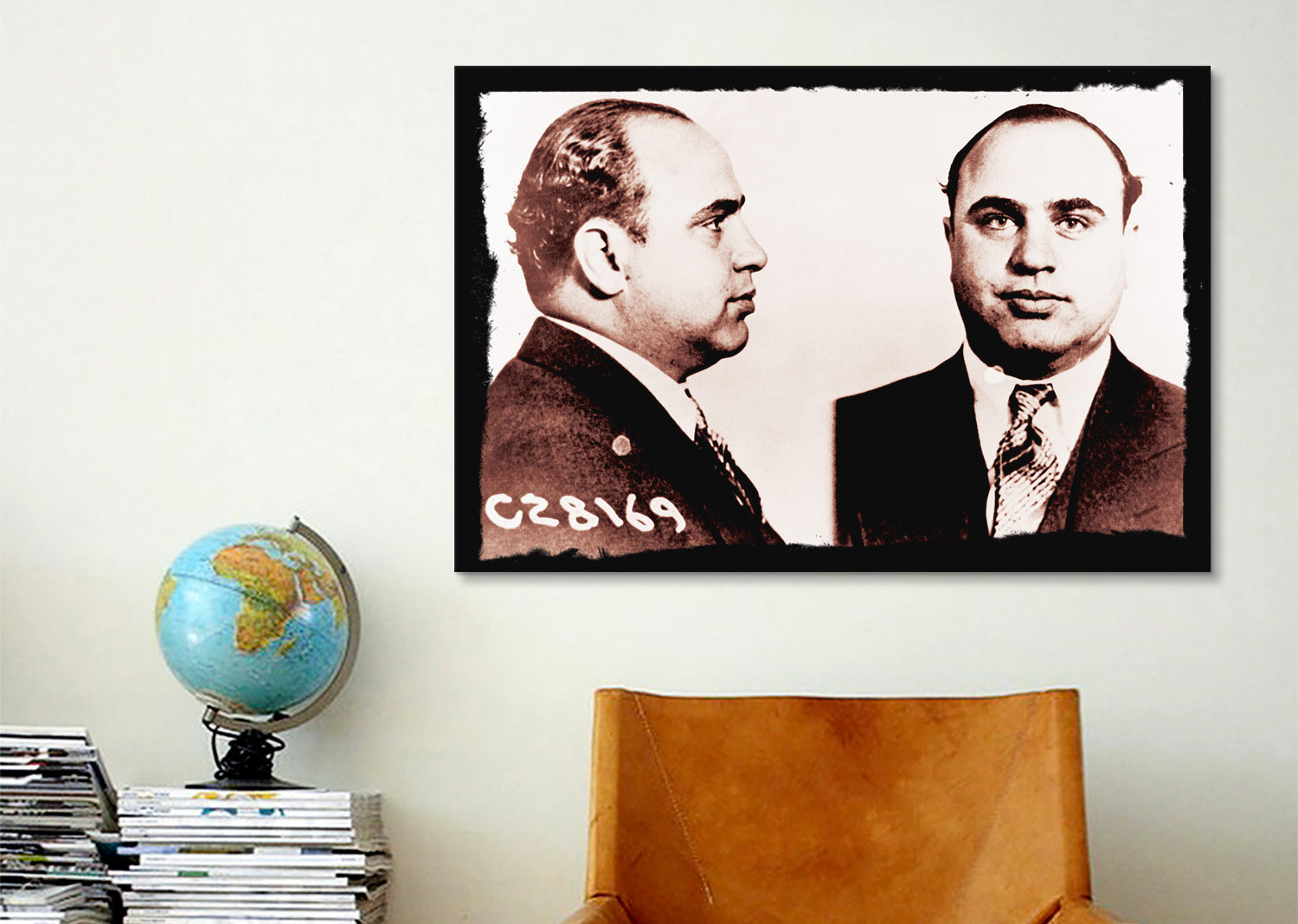 iCanvas Mugshot Alphonse Gabriel Al Capone Chicago Gangster Outlaw ...
