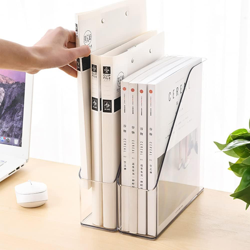 Ivy Bronx Magazine Holder, Clear Plastic Vertical File Magazine ...