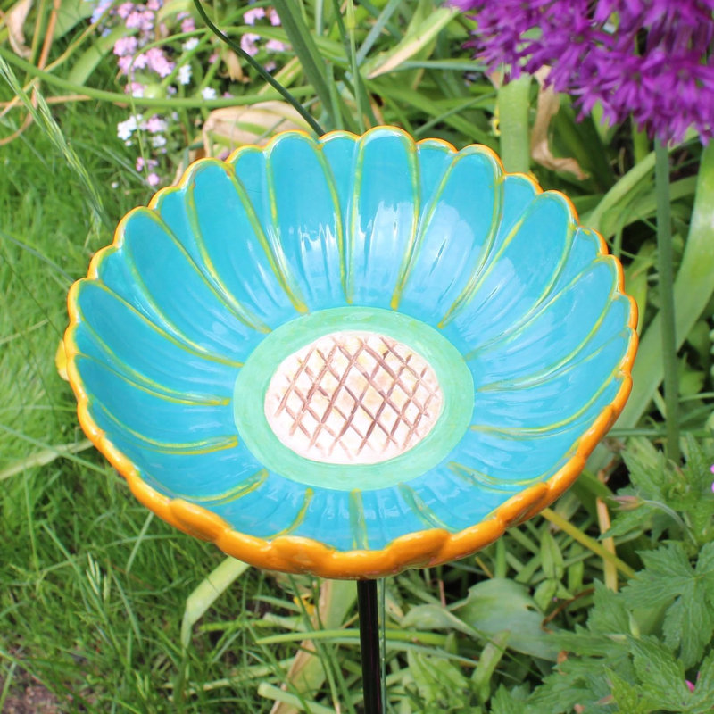 August Grove® African Daisy Bird Drinker | Wayfair