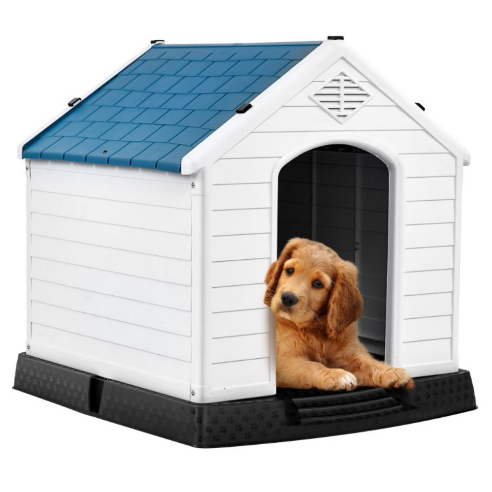 Tucker Murphy Pet™ Carlette White/Blue Plastic Dog House | Wayfair