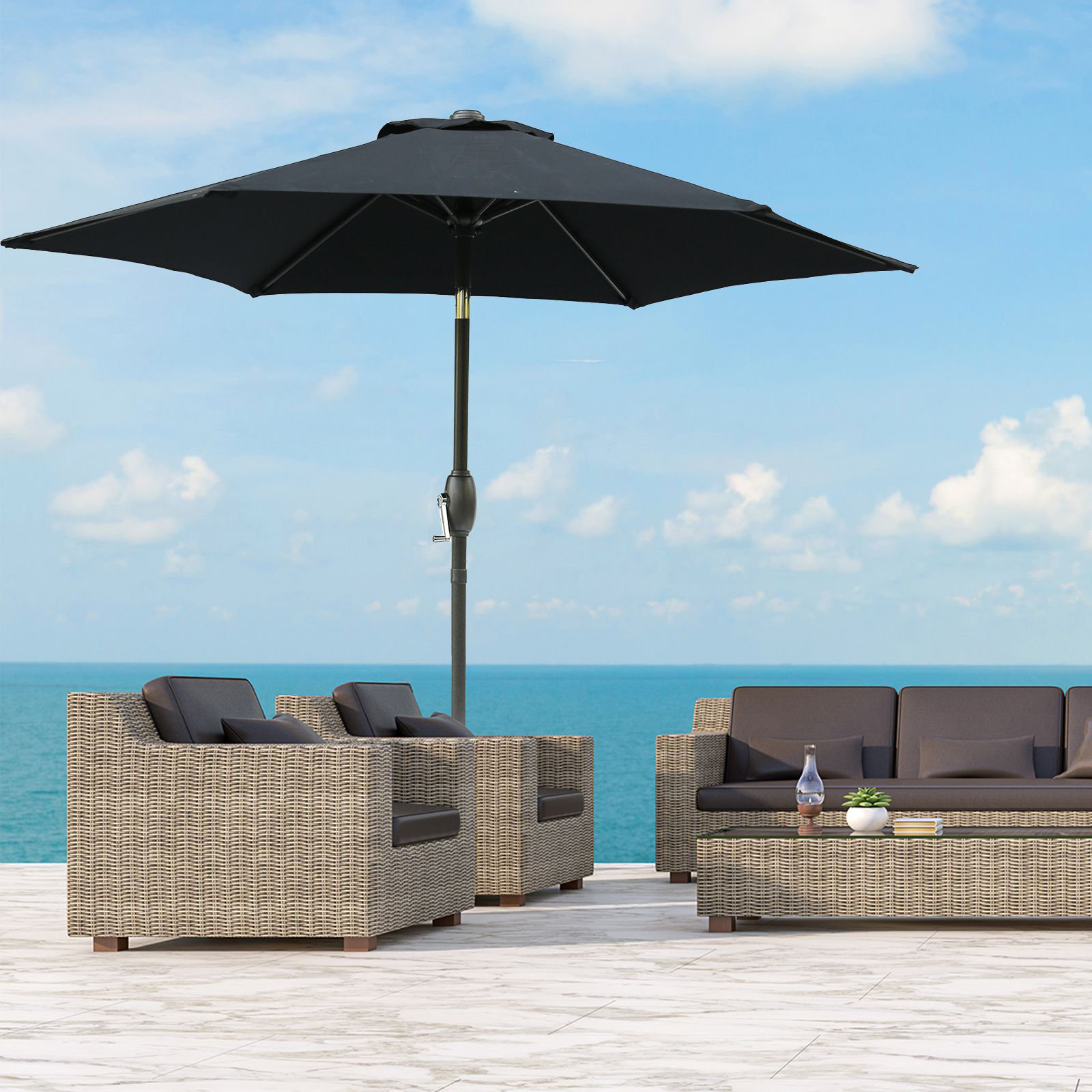 Latitude Run® Mikhil 87'' Balcony Umbrella | Wayfair