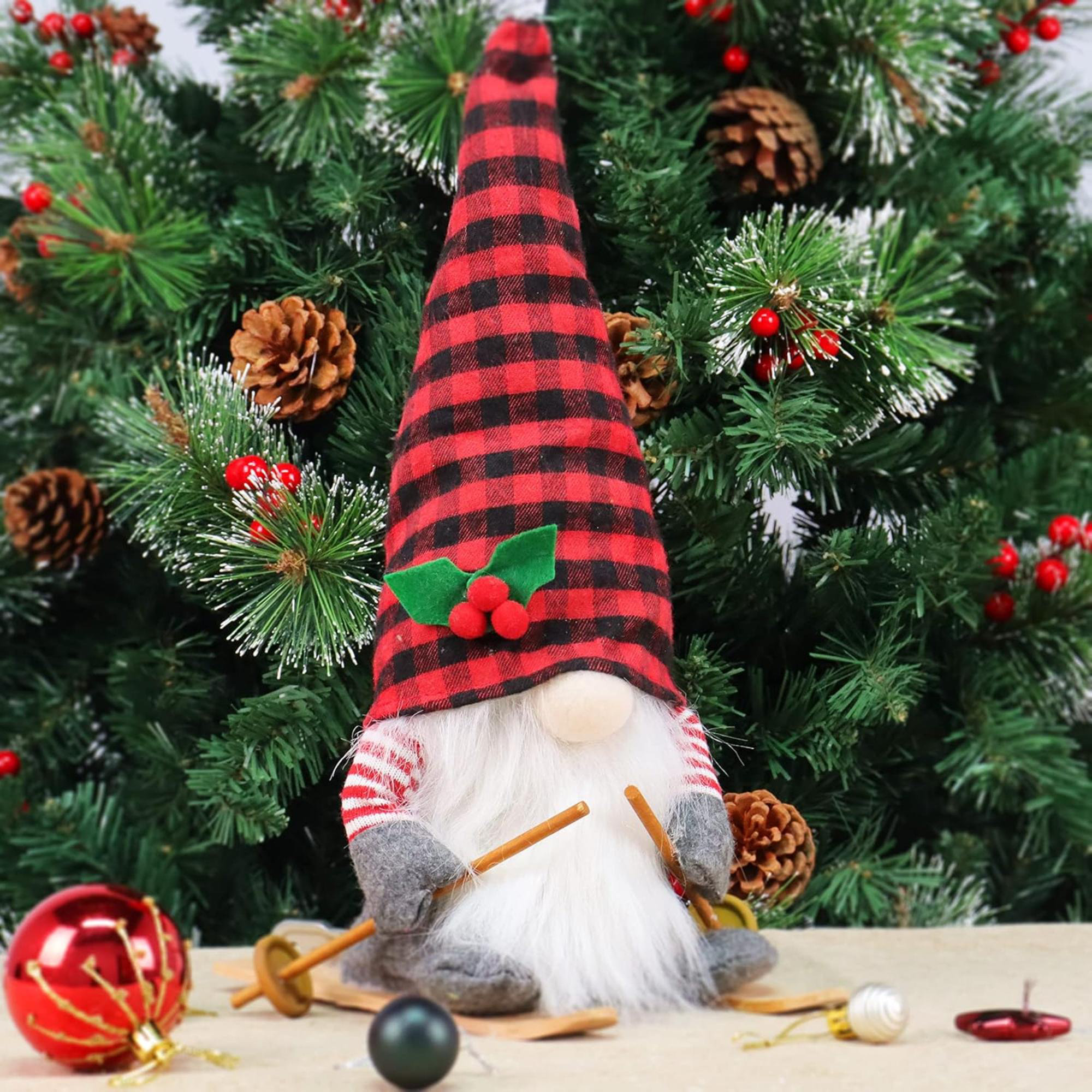 The Holiday Aisle® Christmas Tree Topper, Gnome Christmas Decoration ...