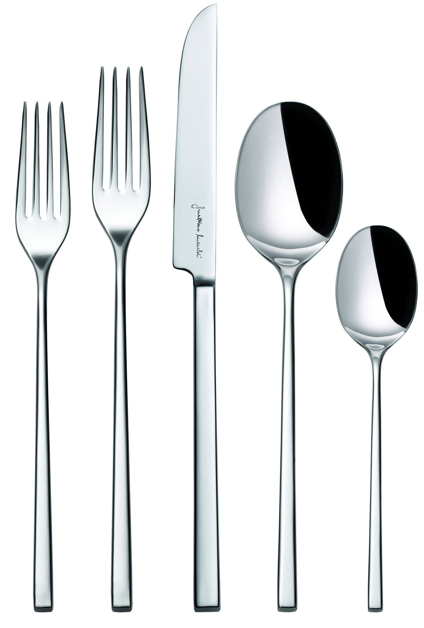 Broggi 5 Piece 18/10 Stainless Steel Flatware Set Service for 1 ...