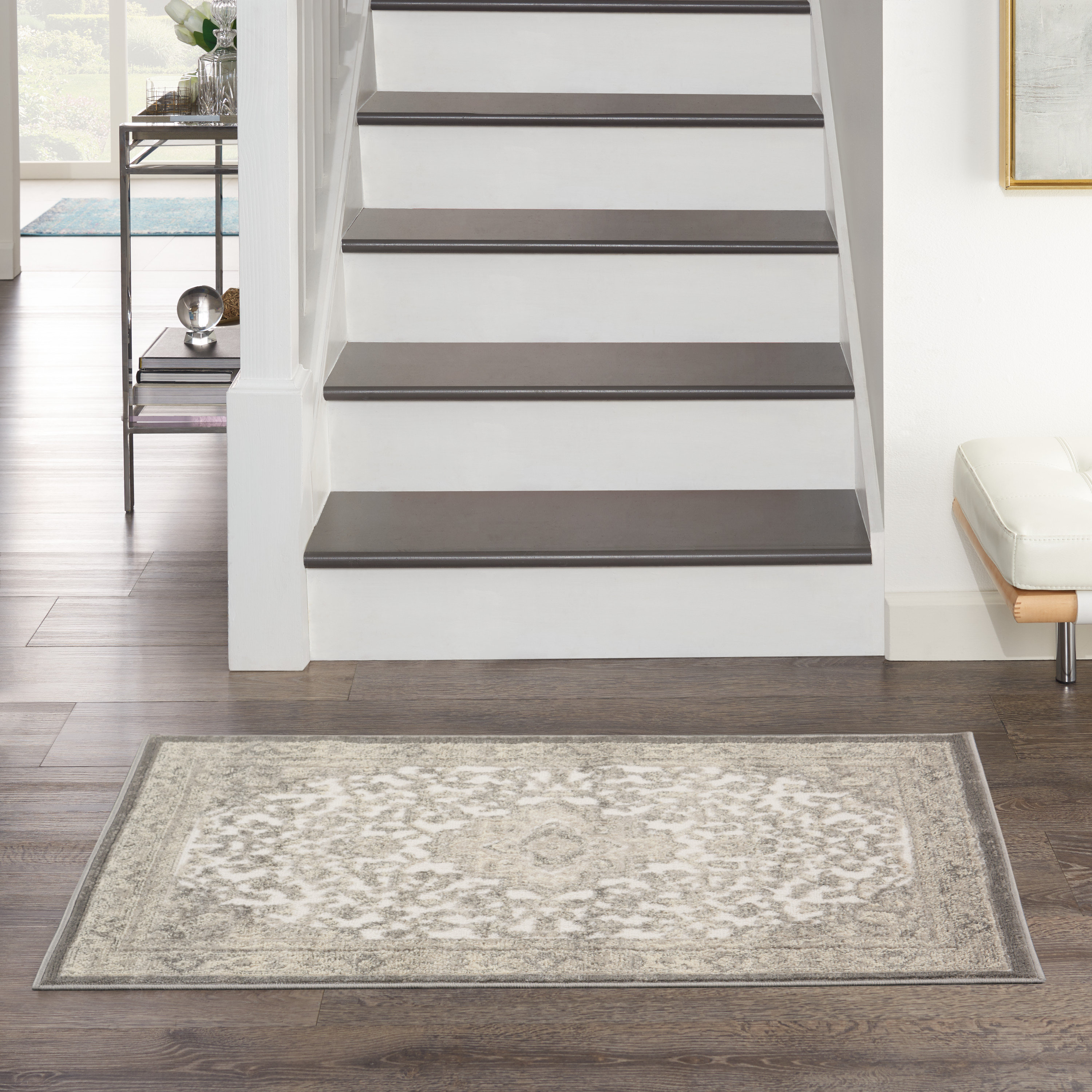 Bungalow Rose Madlyn Modern Contemporary Ivory Area Rug | Wayfair