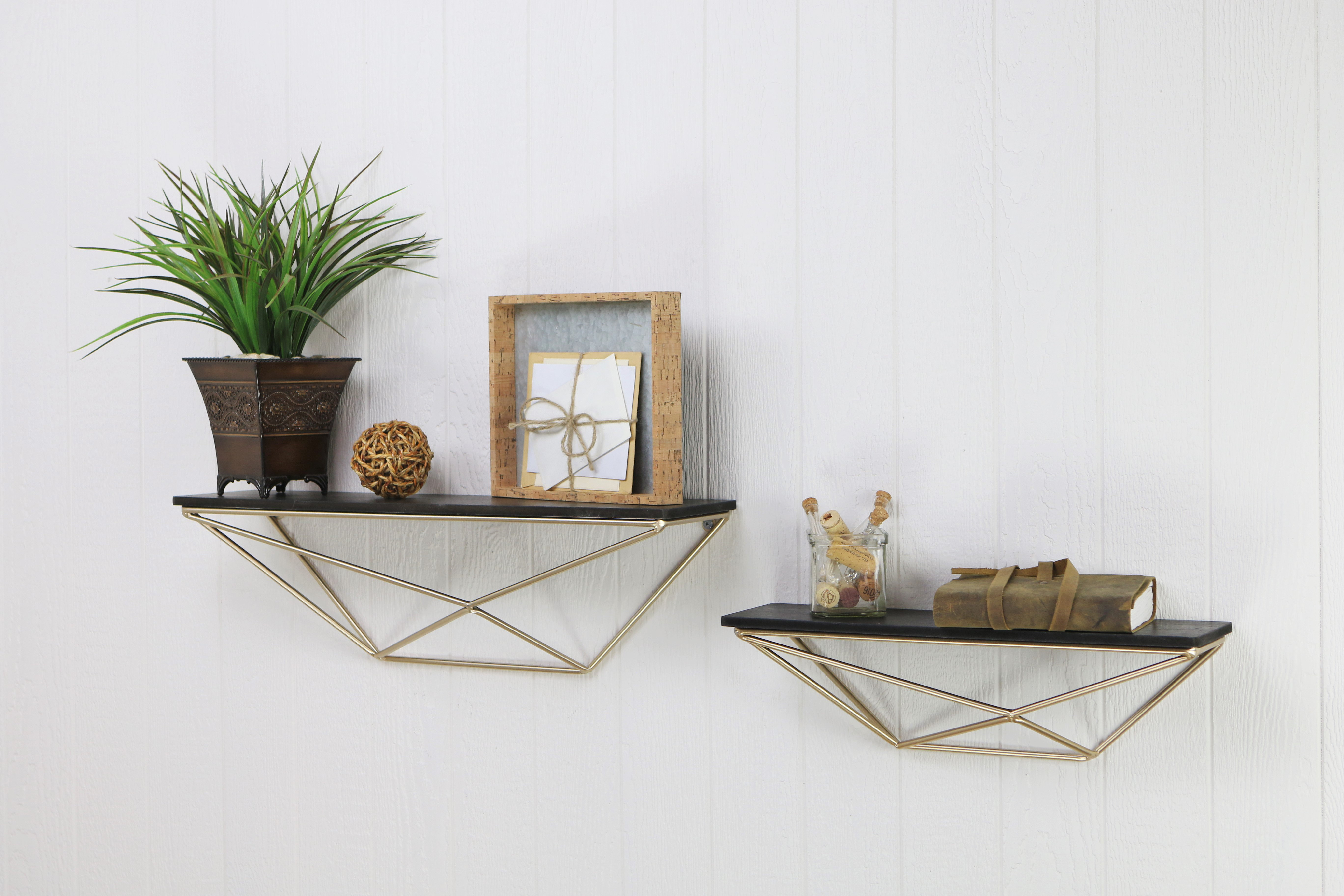 17 Stories 2 Piece Wall Shelf Set & Reviews | Wayfair