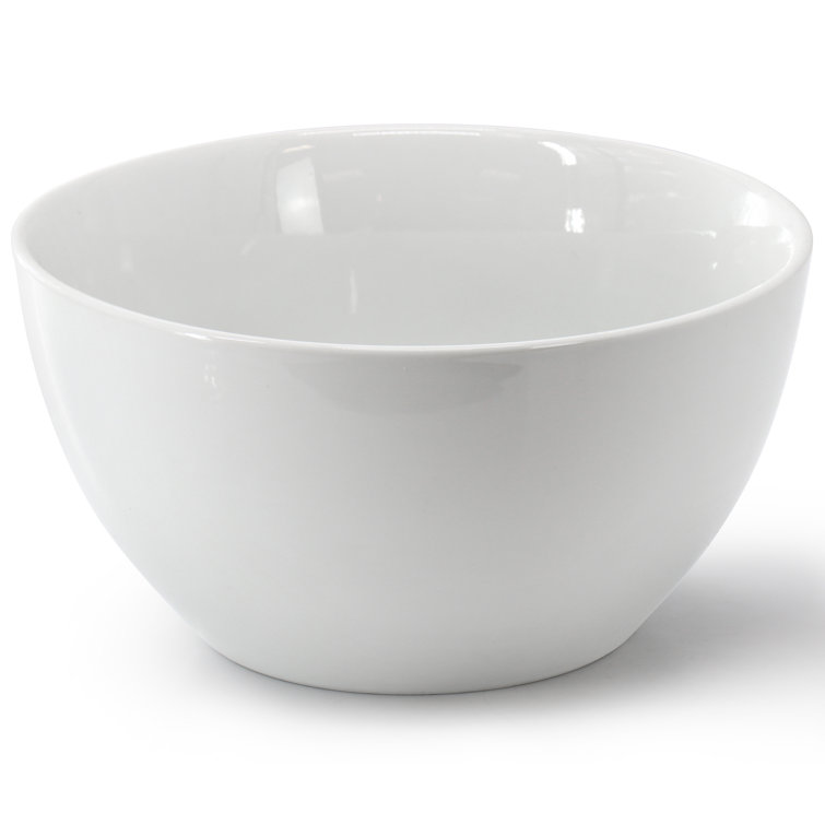Our Table Simply White 6 Piece 7.25 Inch Porcelain Deep Bowl Set ...