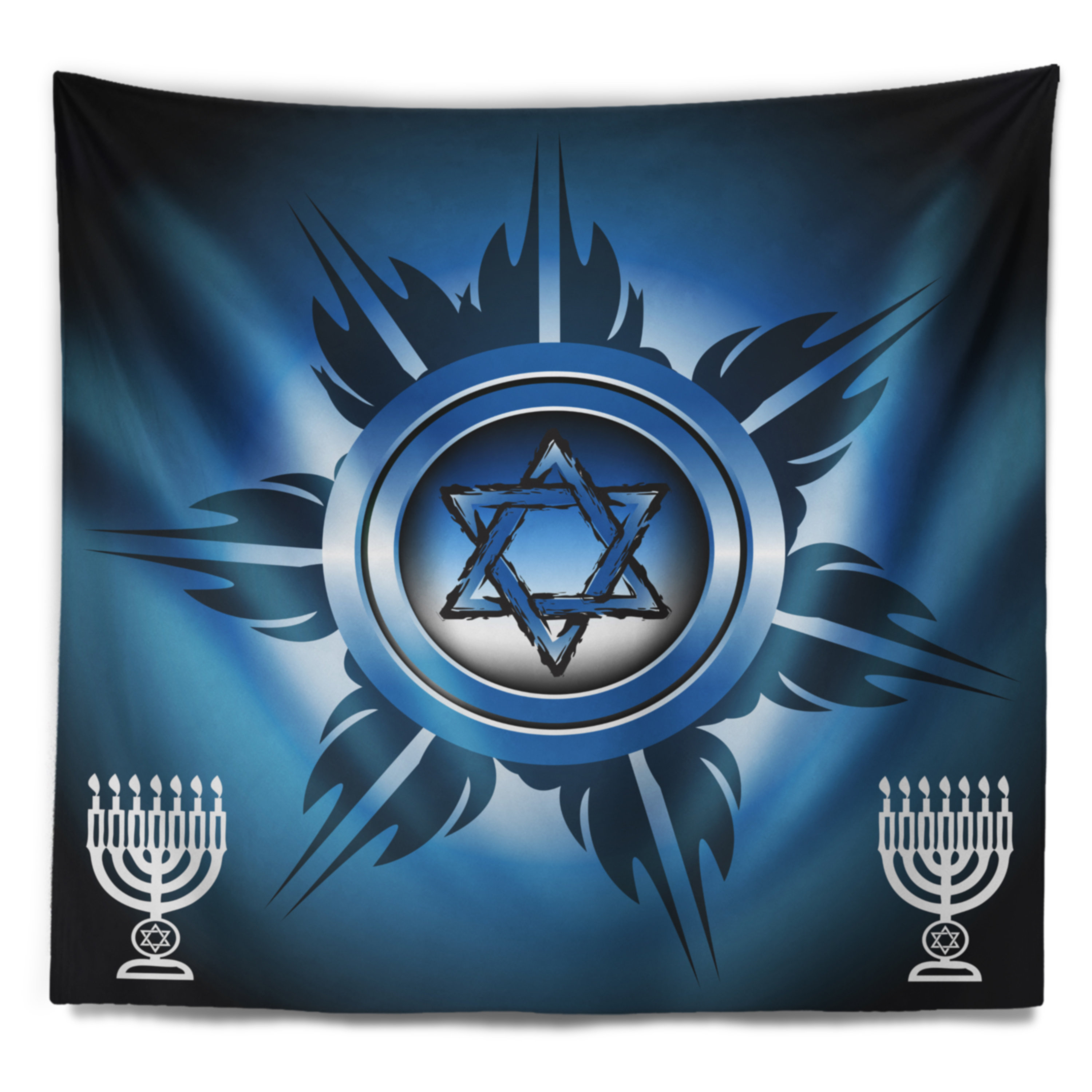East Urban Home Abstract Jewish Symbols Tapestry | Wayfair