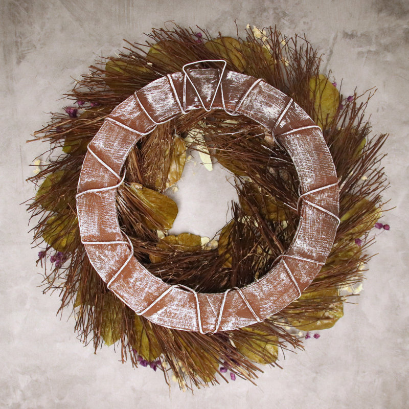 The Holiday Aisle® 22" Shell Wreath | Wayfair