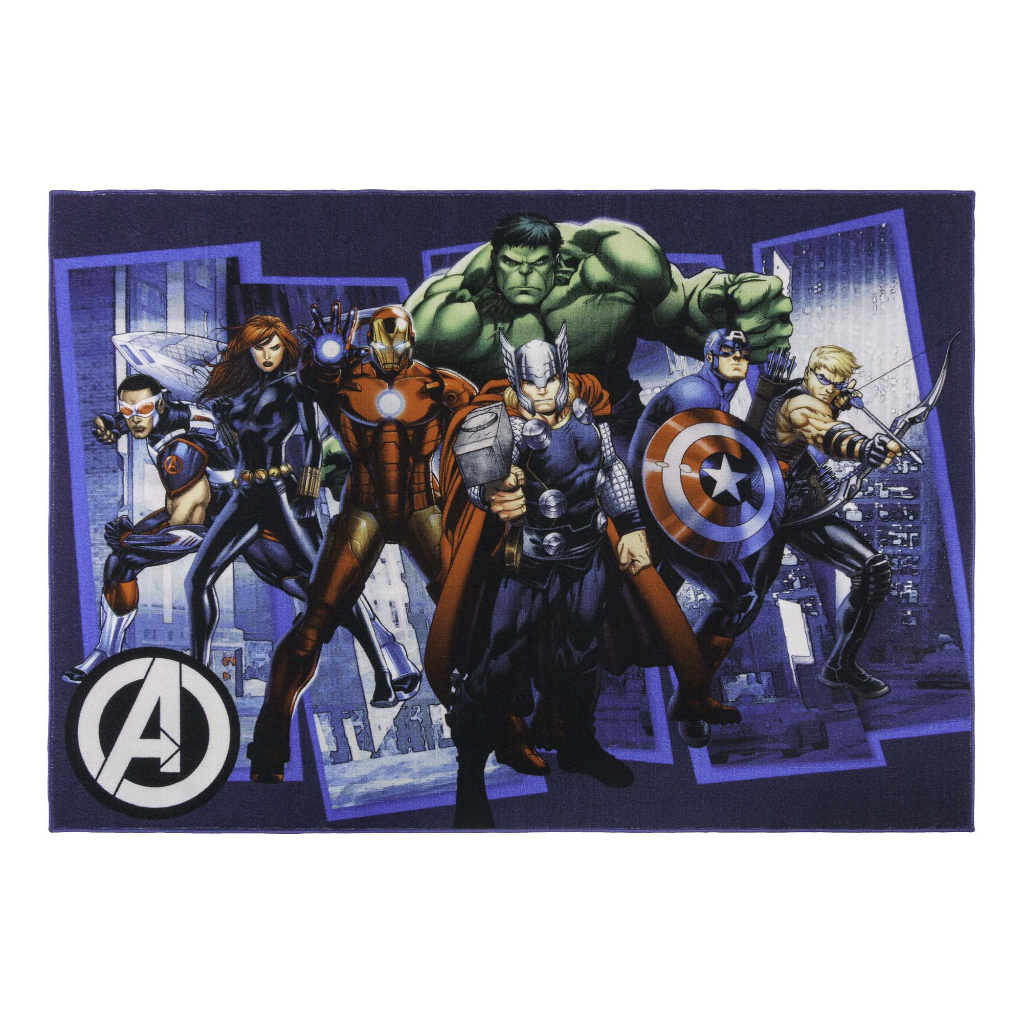 Marvel Licensed Disney Marvel Avengers Unite Blue Red Black Green Youth ...