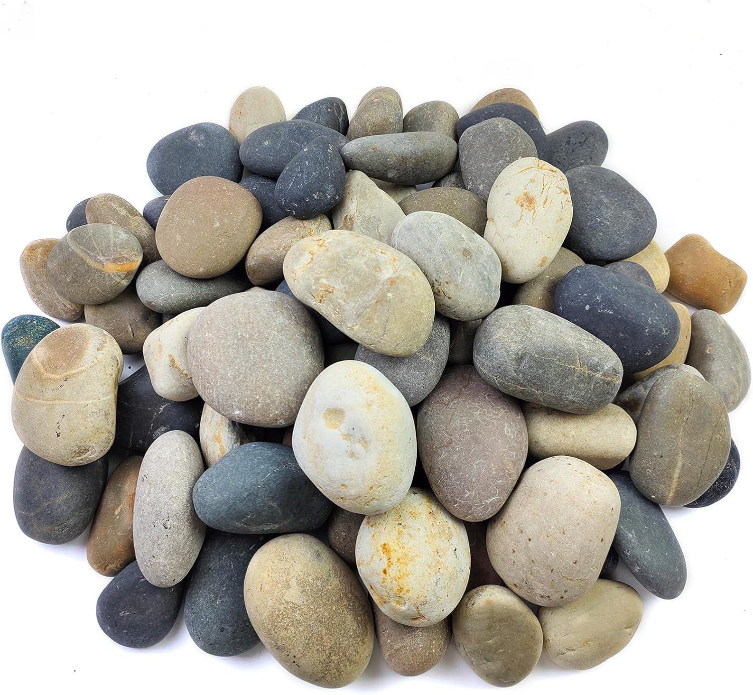 Dovecove 20 Lbs Large River Rocks For Outdoor Landscaping, 3-4 Inch ...