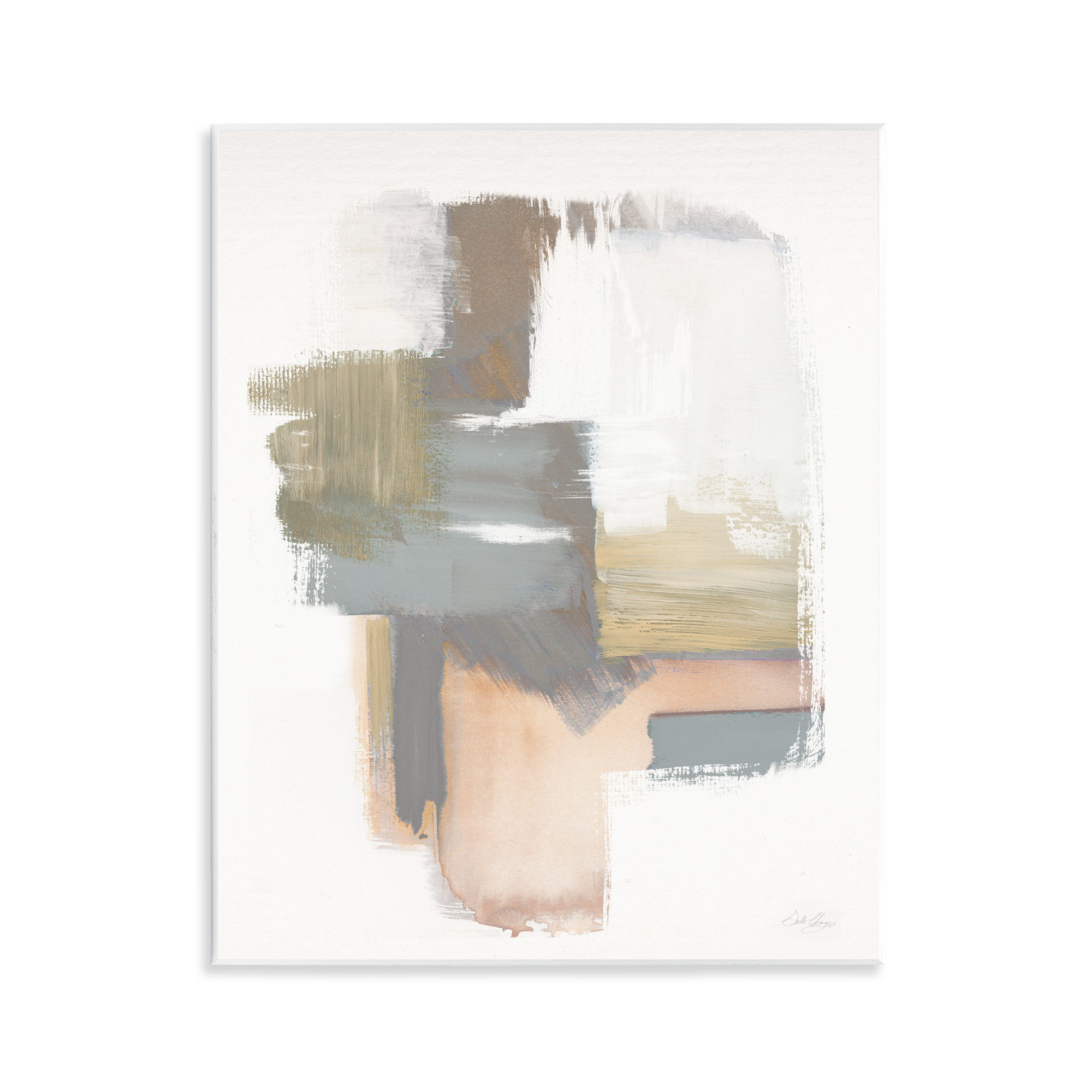 Ebern Designs Distorted Paint Strokes Wall Plaque Art by Stella Chang ...