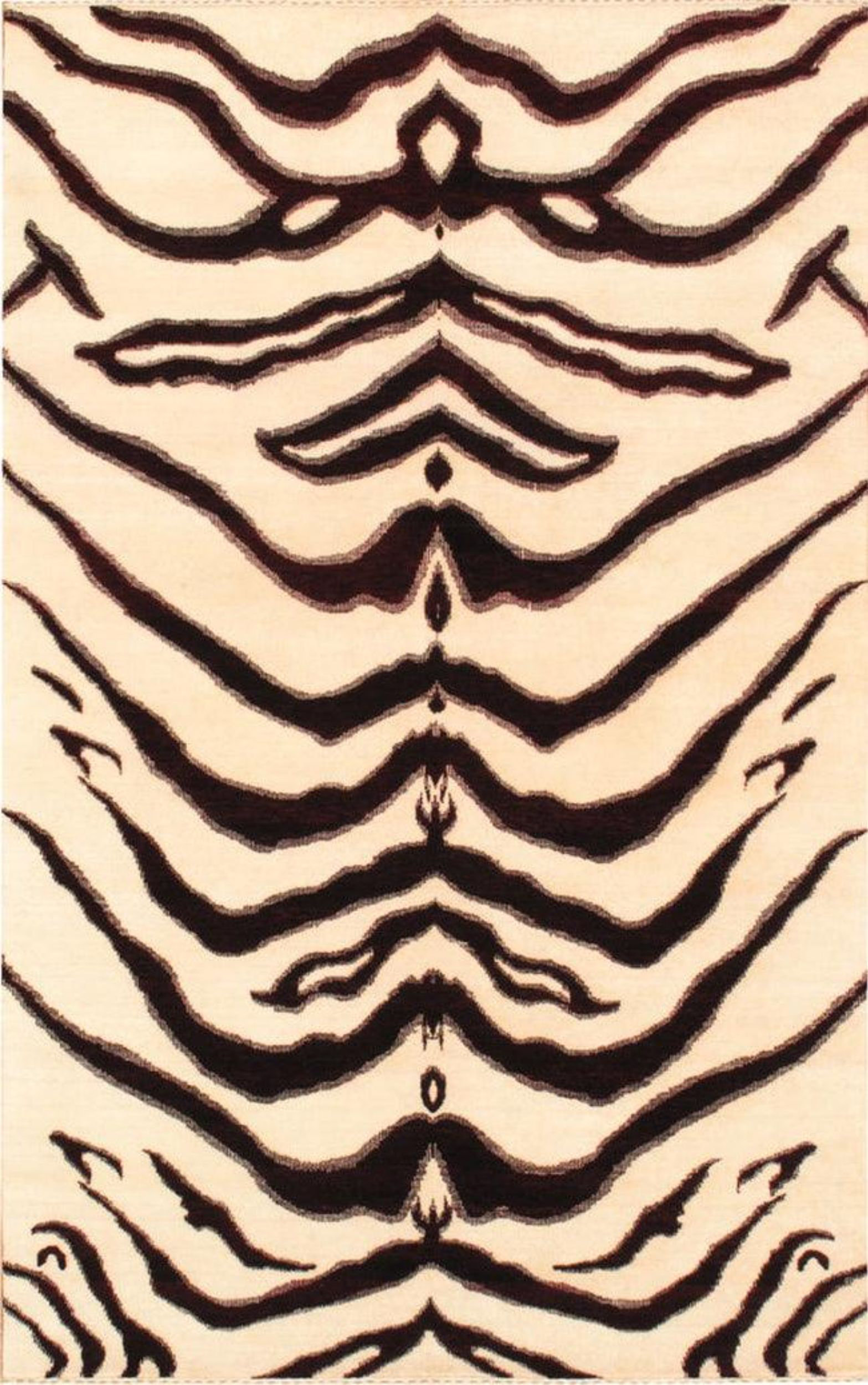 Isabelline Animal Print Handmade Rectangle 5' x 7'1" Wool/Cotton Area ...