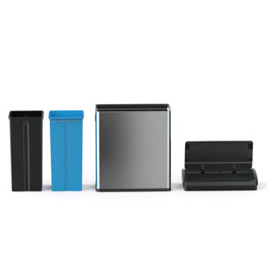 The Step N' Sort 16 Gallons Steel Motion Sensor Multi-Compartments ...