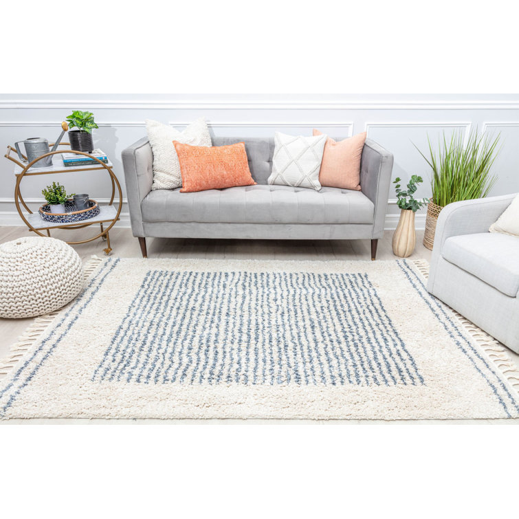 George Oliver Collett Bennett Modern Ice Frost Area Rug & Reviews | Wayfair