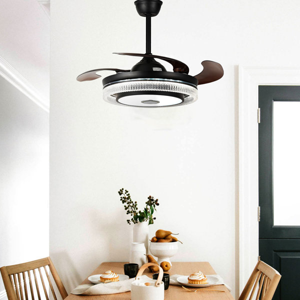 Mercer41 Sueanne 42'' Ceiling Fan with LED Lights and retractable fans ...
